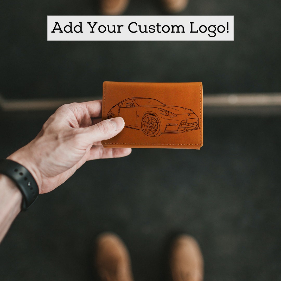 CUSTOM Men's Trifold Wallet RFID Leather Personalized HANDWRITING ...