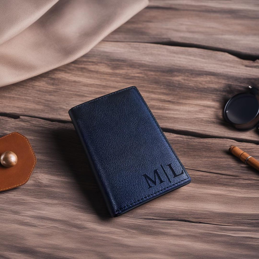 Perfect Leather Men's Trifold Wallet RFID Personalized Monogram ...