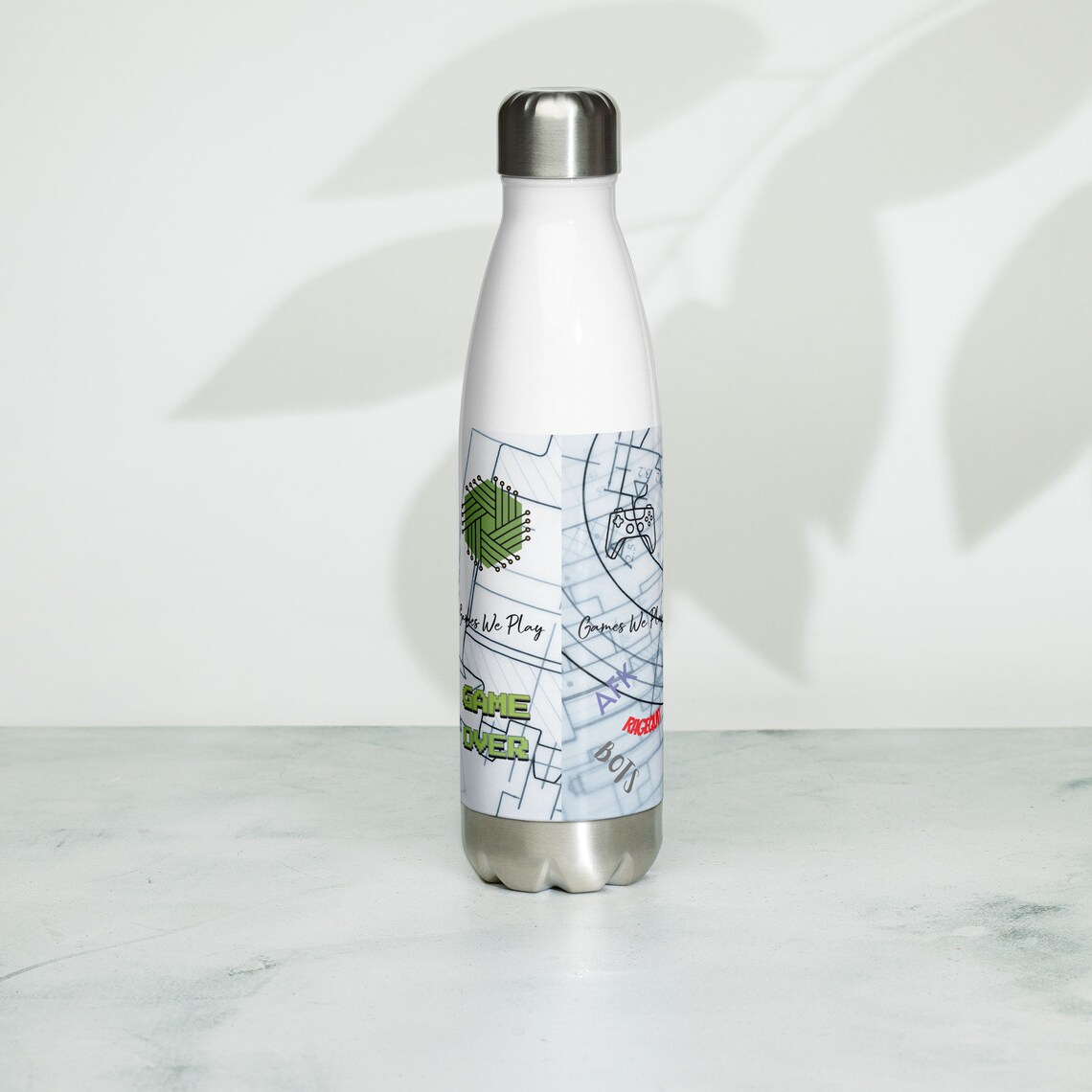 Gamer Theme 2 Water Bottle - Etsy