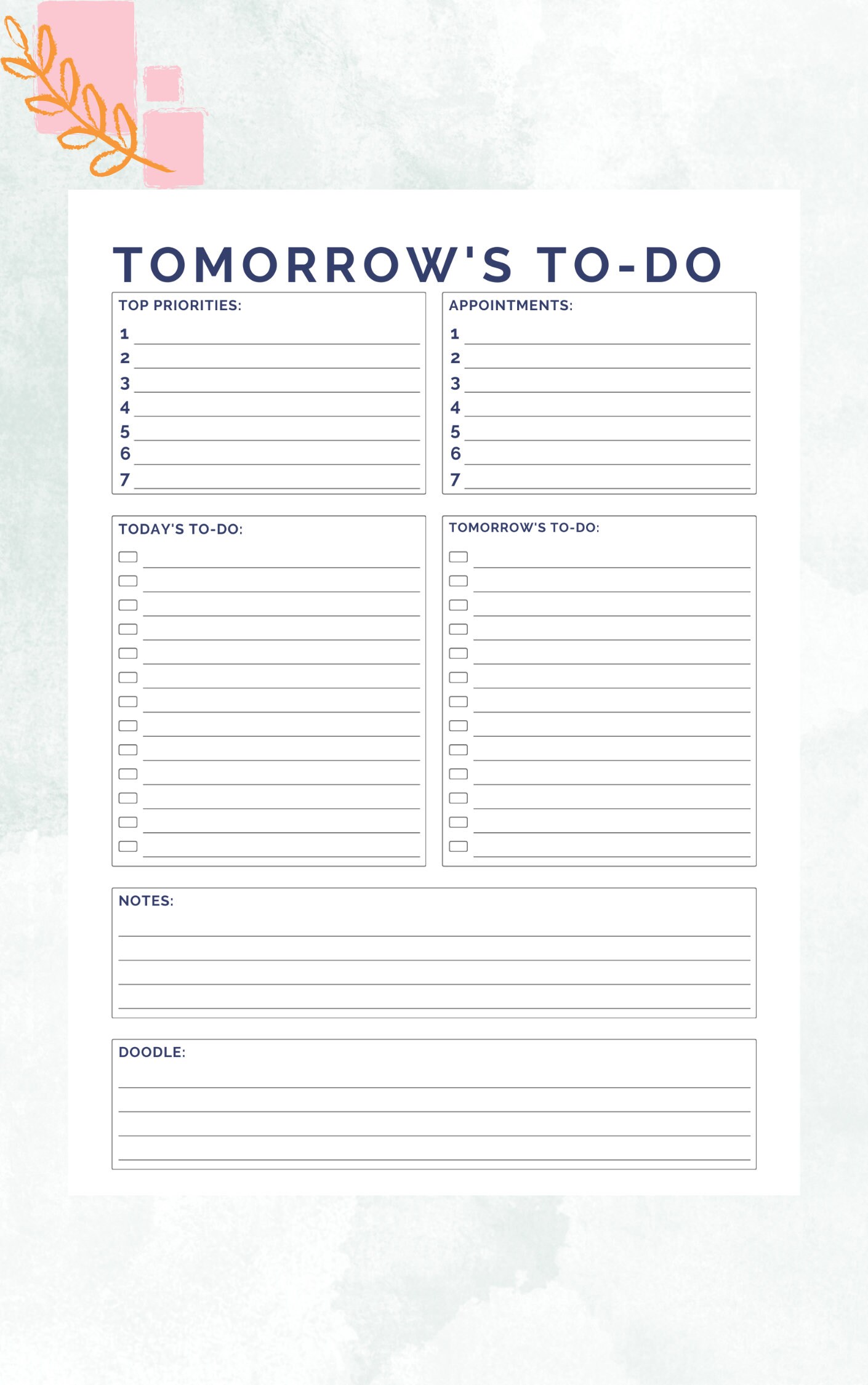 Healthy Habits Tracker & Planner, Self Care Gift, Mental Health ...