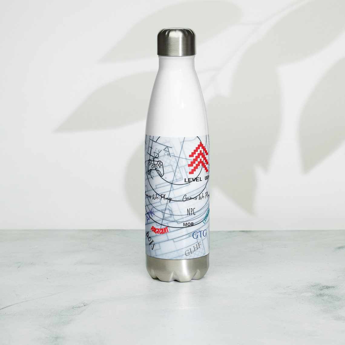 Gamer Theme 2 Water Bottle - Etsy