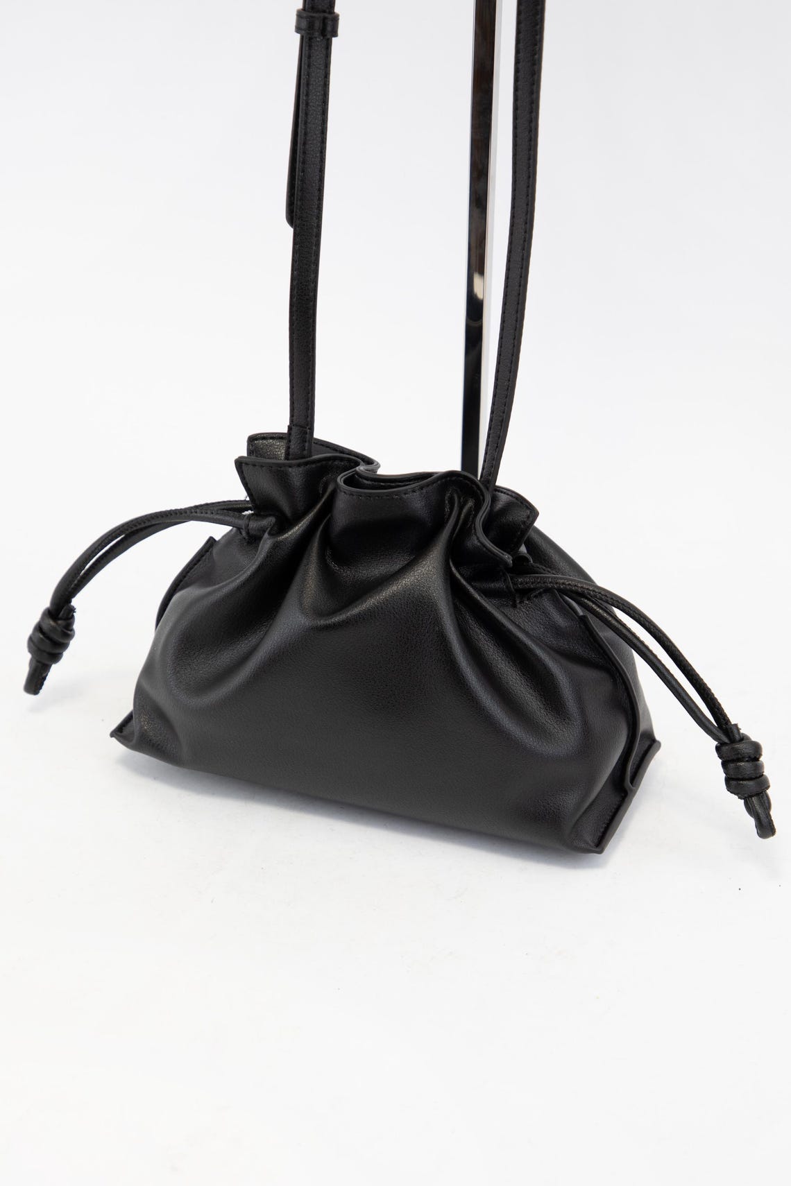 Genuine Leather Drawstring Clutch Bag - Etsy