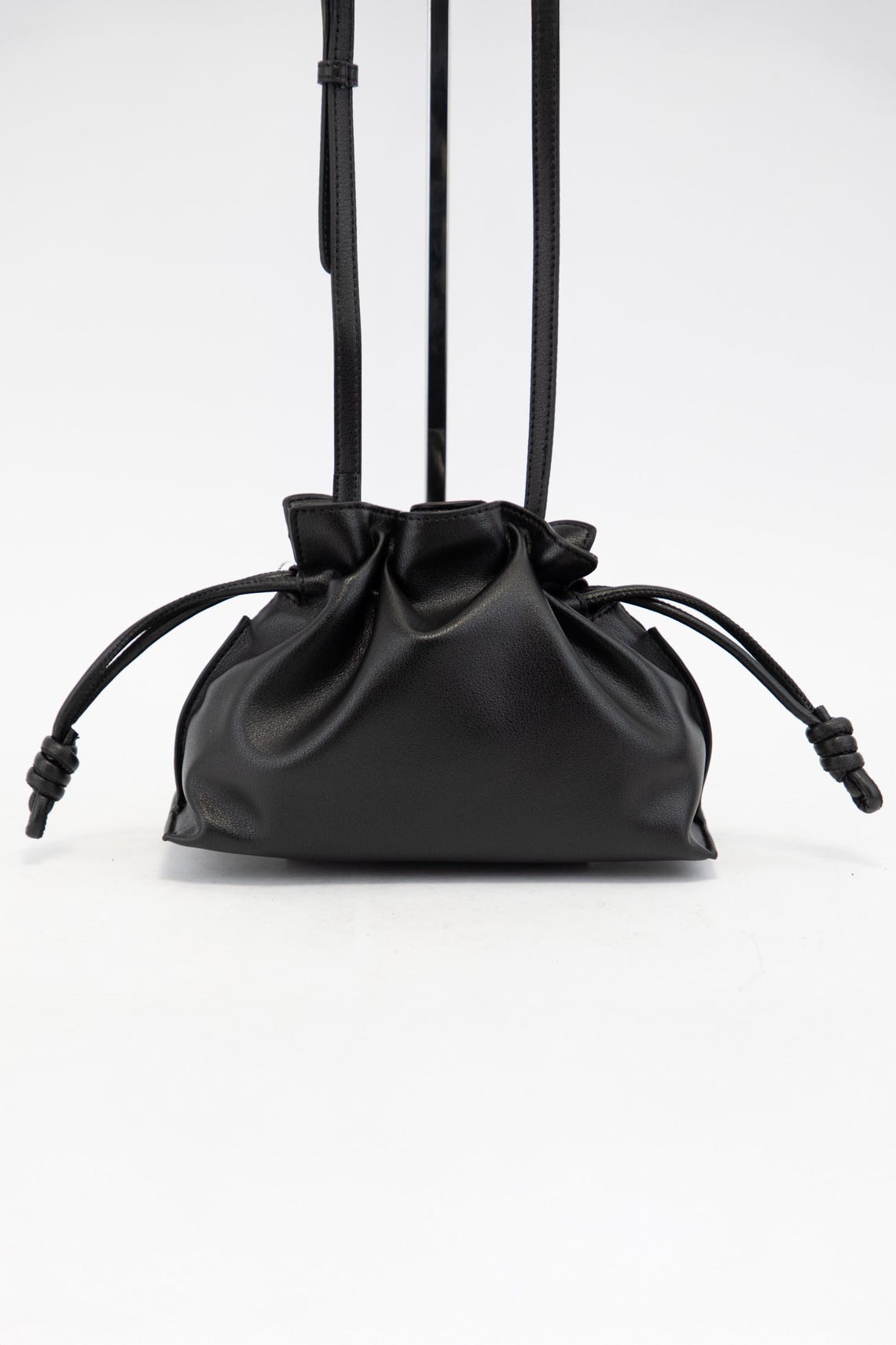 Genuine Leather Drawstring Clutch Bag - Etsy
