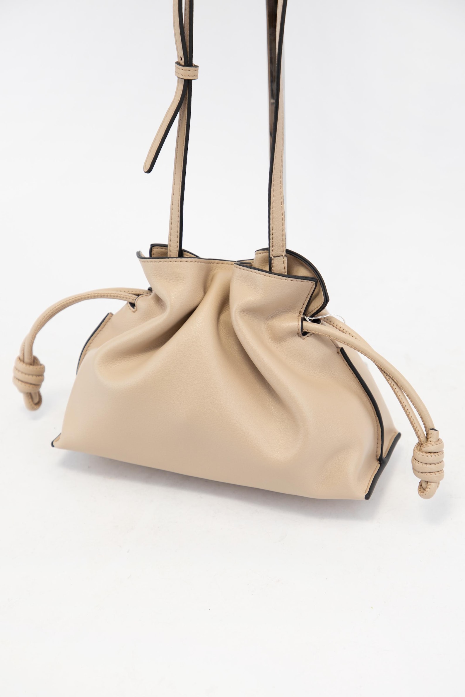 Genuine Leather Drawstring Clutch Bag - Etsy