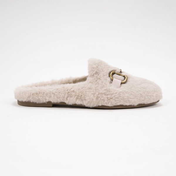 Fur Slides for Women - Etsy