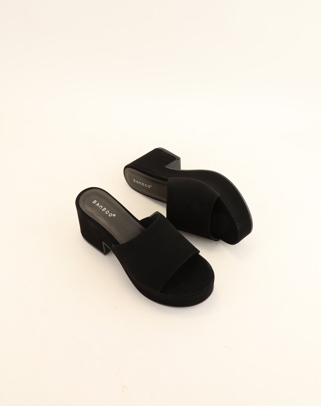Niche Black Platform Block Heel // Fast & Free Shipping // - Etsy