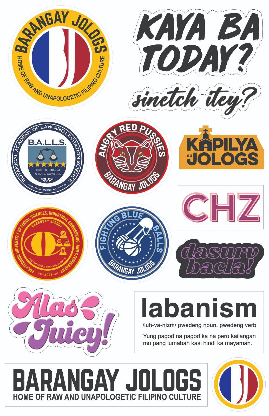 Barangay Jologs Stickers - Etsy