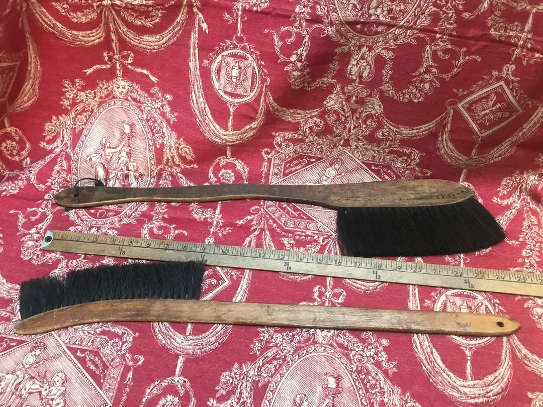 1900's Drafting Table Brushes, Set of 2, 25" L, Natural Bristle ...