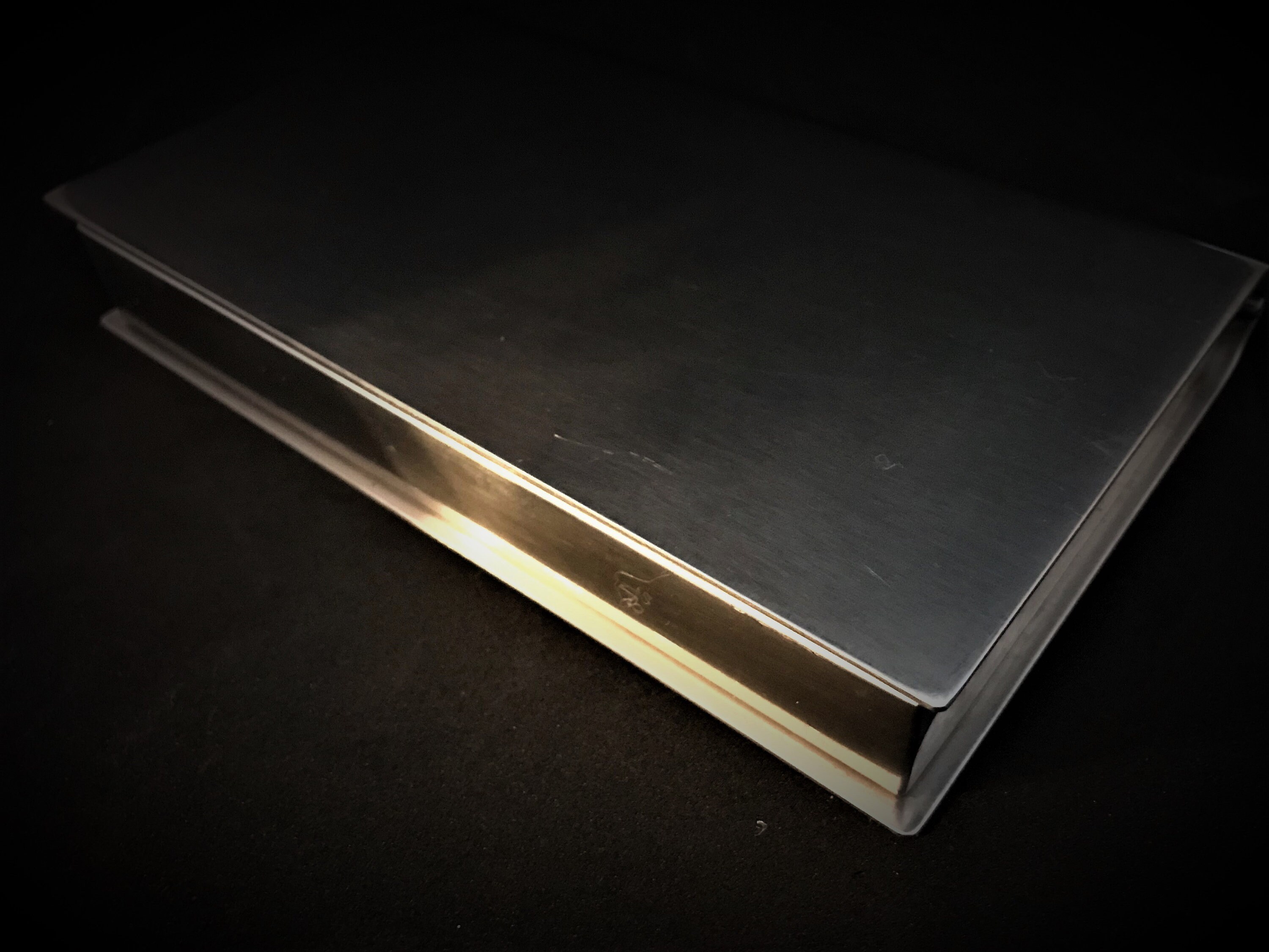 STAINLESS Valet Box, Gense of Sweden, Wood Lined, Hi Quality Steel 18-8 ...