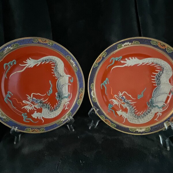 Dragon Plates - Etsy