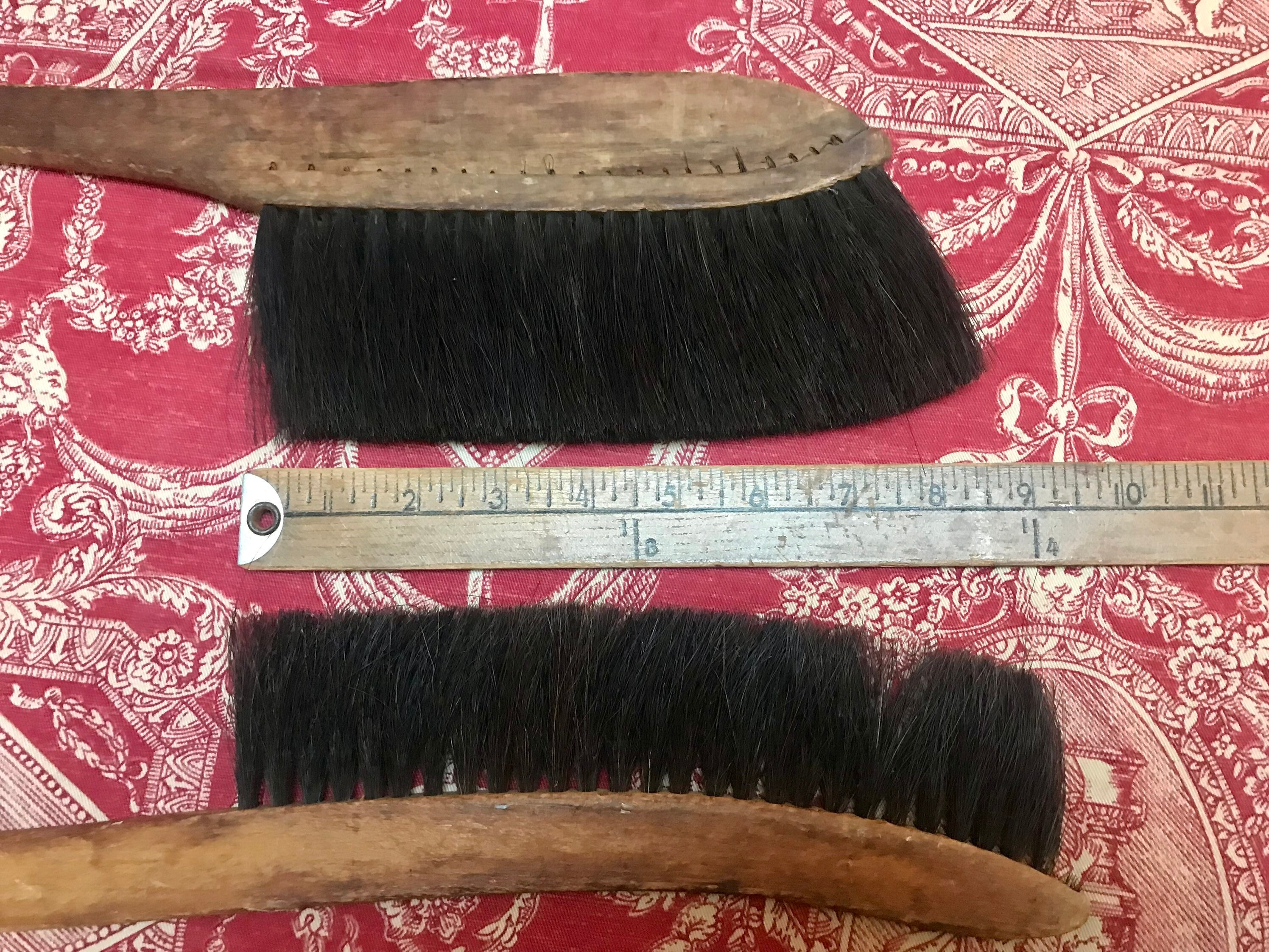 1900's Drafting Table Brushes, Set of 2, 25" L, Natural Bristle ...