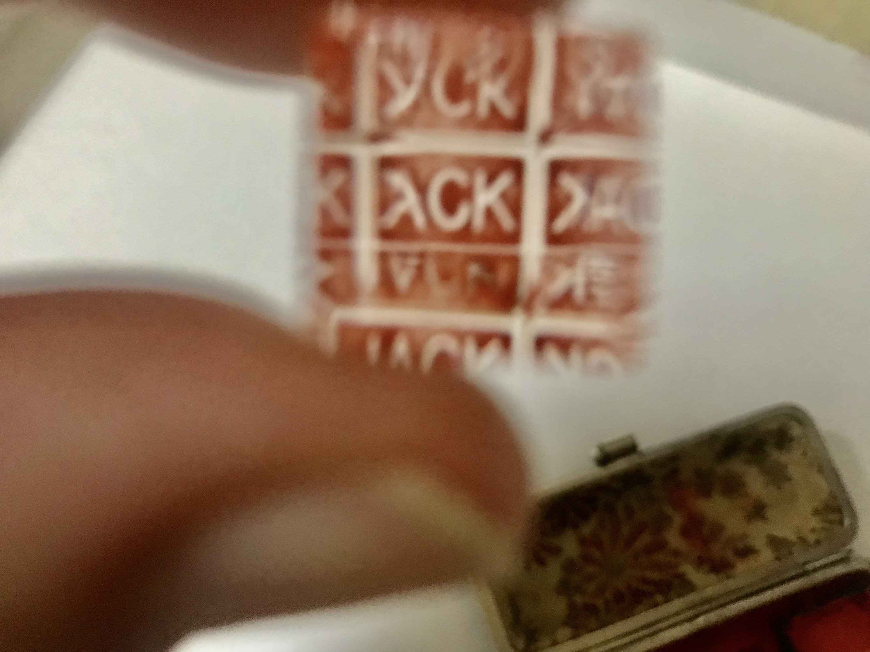 Vintage Hanko, Seal of 'JACK', Japanese Signature Seal, Red Ink Block ...