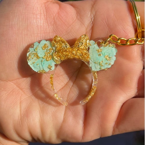 Princess-inspired Minnie Ear Keychains - Etsy
