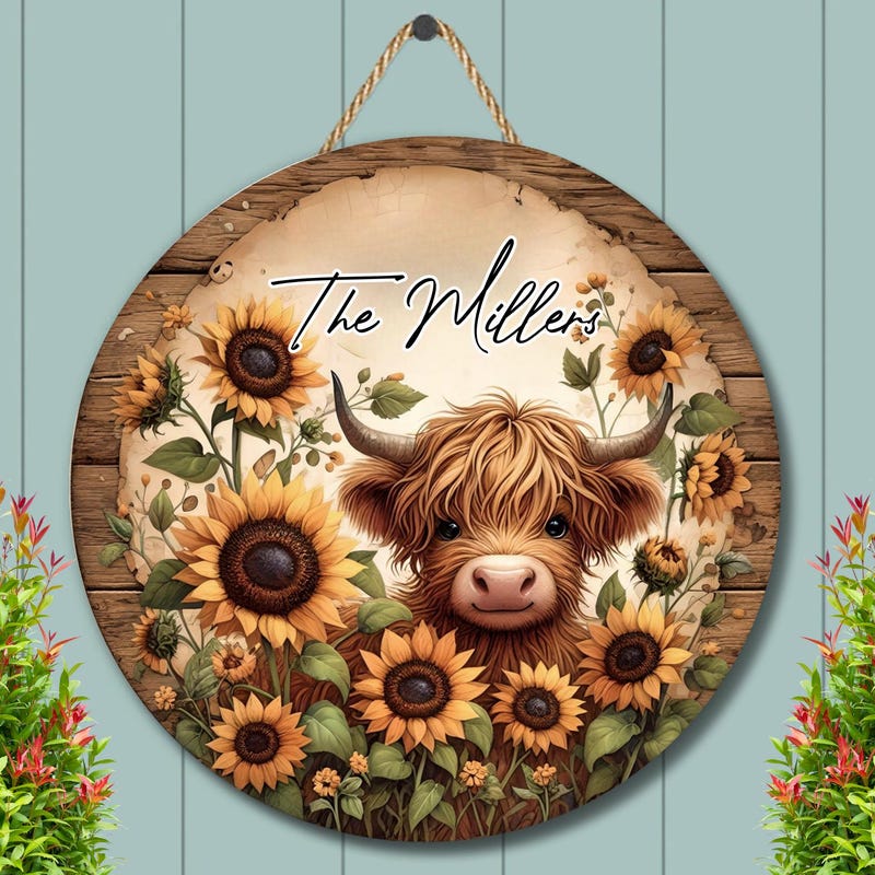 Cow Welcome Signs Hanging - Etsy