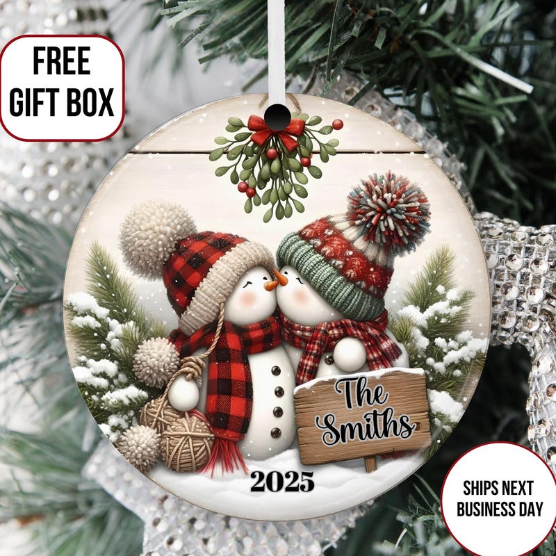 Ceramic Christmas Snowmen - Etsy