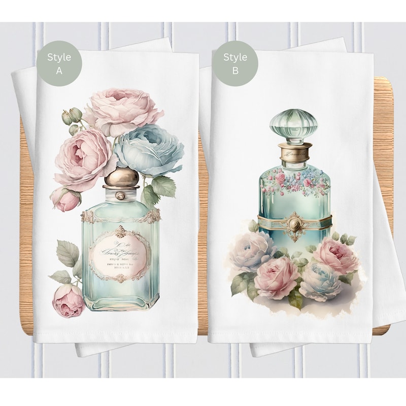 Rose Design Bath Towels - Etsy