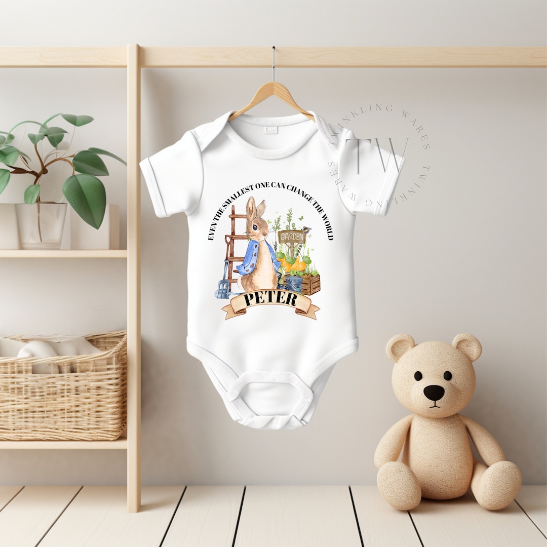 Personalized Peter Rabbit Toddler Shirt, Custom Name Baby Suit ...