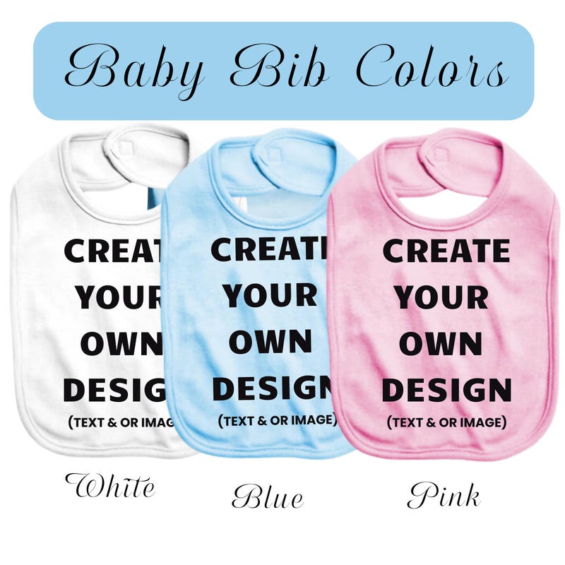 Baby Bib Custom Picture - Etsy