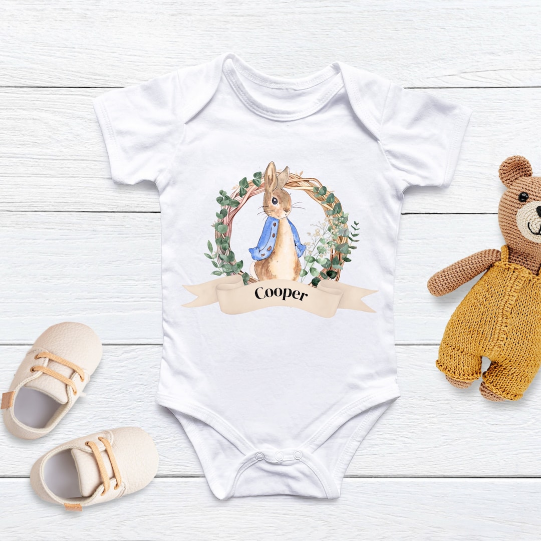 Personalized Peter Rabbit Baby Suit Baby Peter Rabbit Creeper, Baby ...