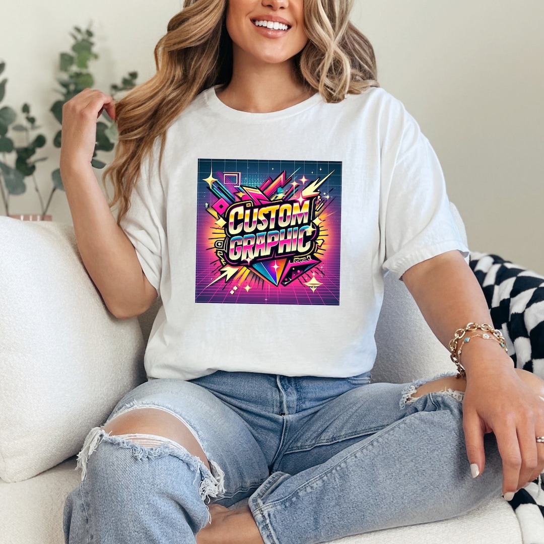 Custom Graphic Unisex T-shirt, Personalized Custom Graphic T Shirt ...