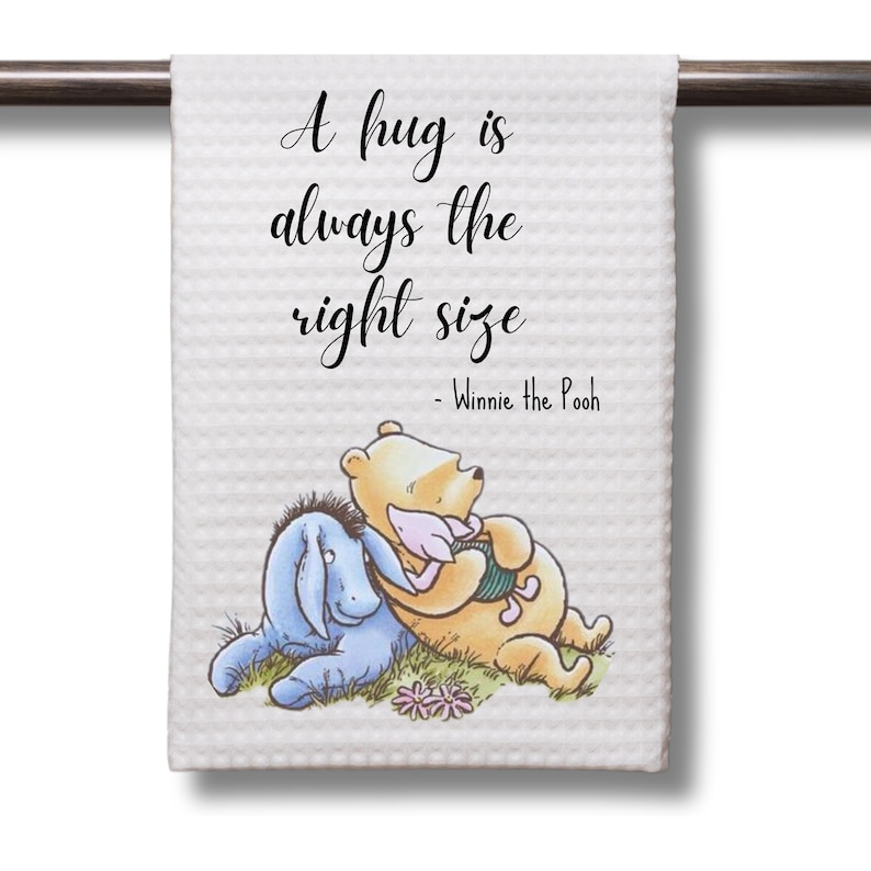 Classic Winnie-the-pooh Hug Tea Towel: Classic Pooh Friendship Gift ...