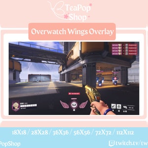 Pink Halo Overwatch Overlay Customizable Twitch Overlay Package Pink ...