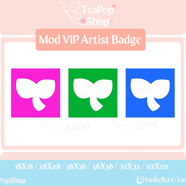 Vip and Mod Badges - Etsy