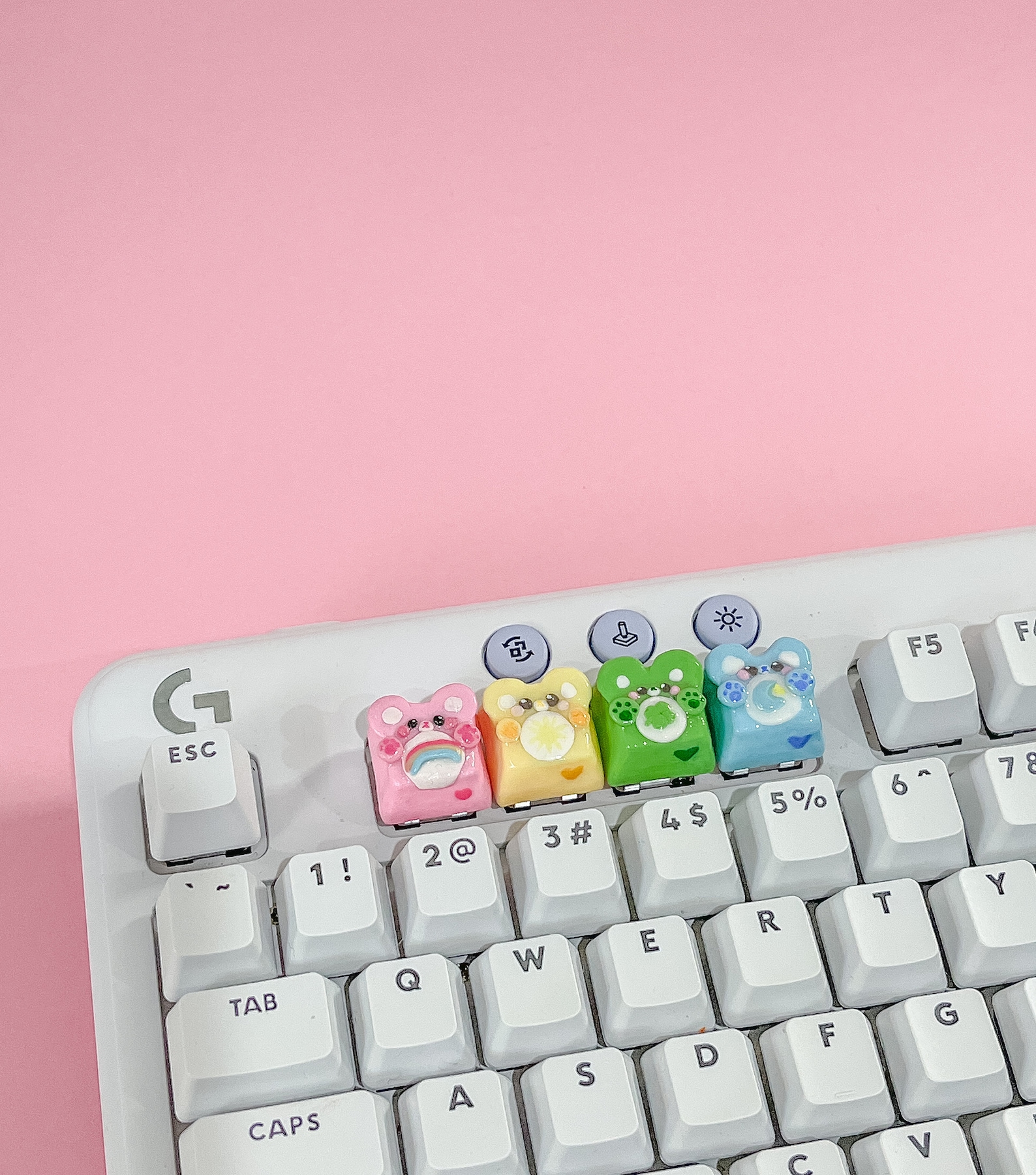 Bears Keycap Artisan Handmade Bear Keycap for Mechanical Keyboards or ...