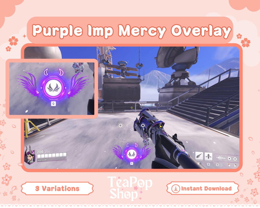 Purple Imp Overwatch Overlay | Customizable Twitch Overlay | Purple ...