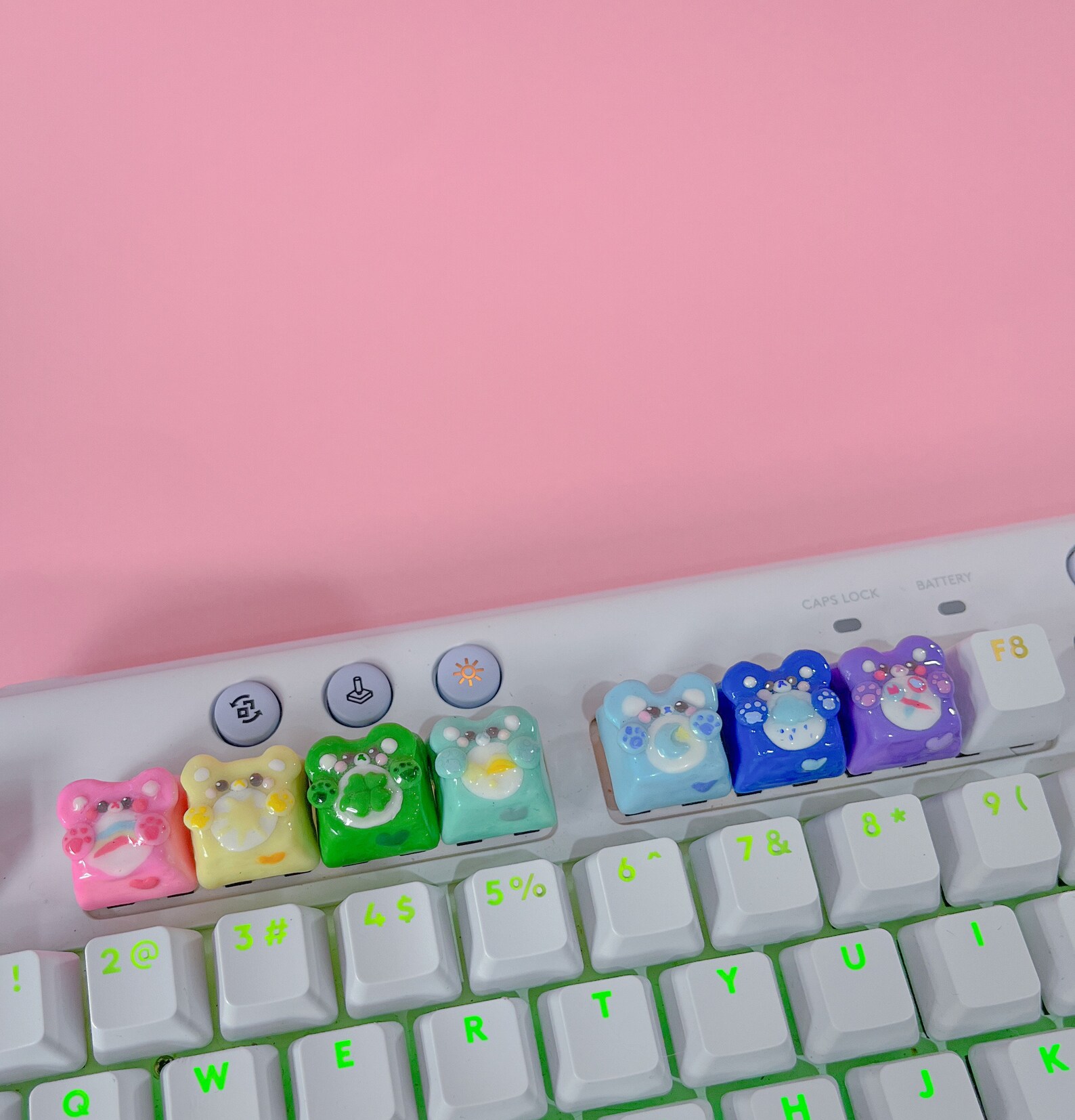 Bears Keycap Artisan Handmade Bear Keycap for Mechanical Keyboards or ...