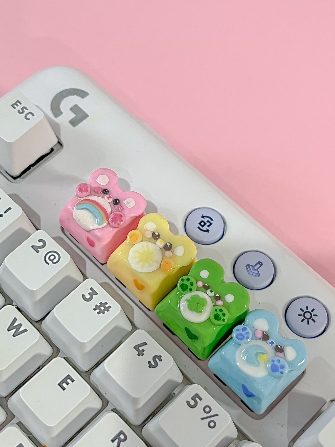Bears Keycap Artisan Handmade Bear Keycap for Mechanical Keyboards or ...
