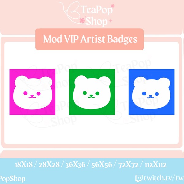 Twitch Mom and Vip Badge - Etsy UK