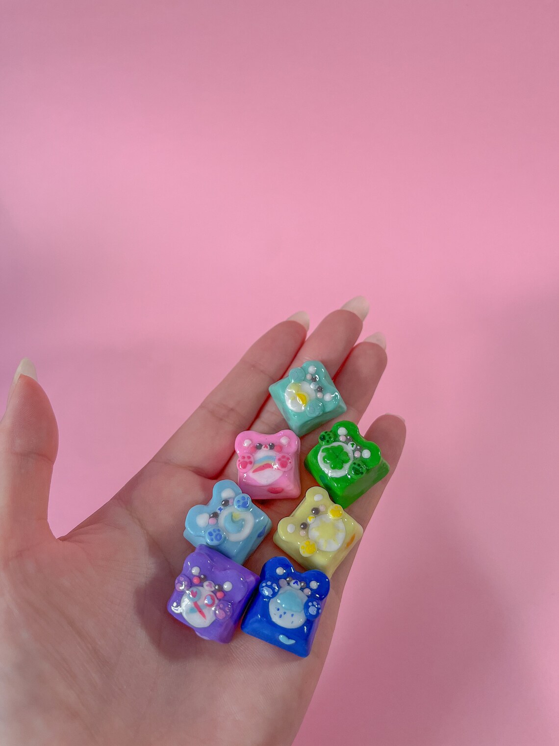 Bears Keycap Artisan Handmade Bear Keycap for Mechanical Keyboards or ...