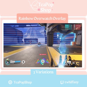 Rainbow Halo Wings Overwatch Overlay Customizable Twitch Package PRIDE ...