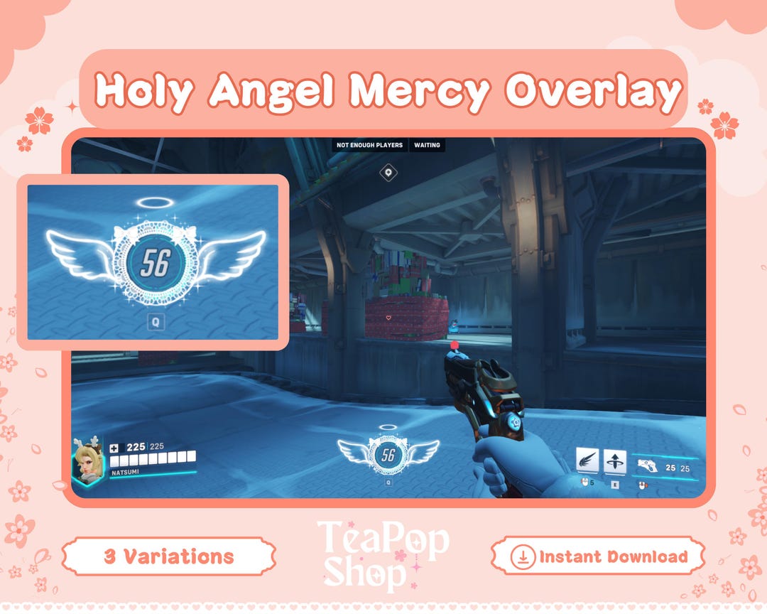 Holy Angel Mercy Overwatch Overlay HUD Overwatch Game Mercy Stream ...