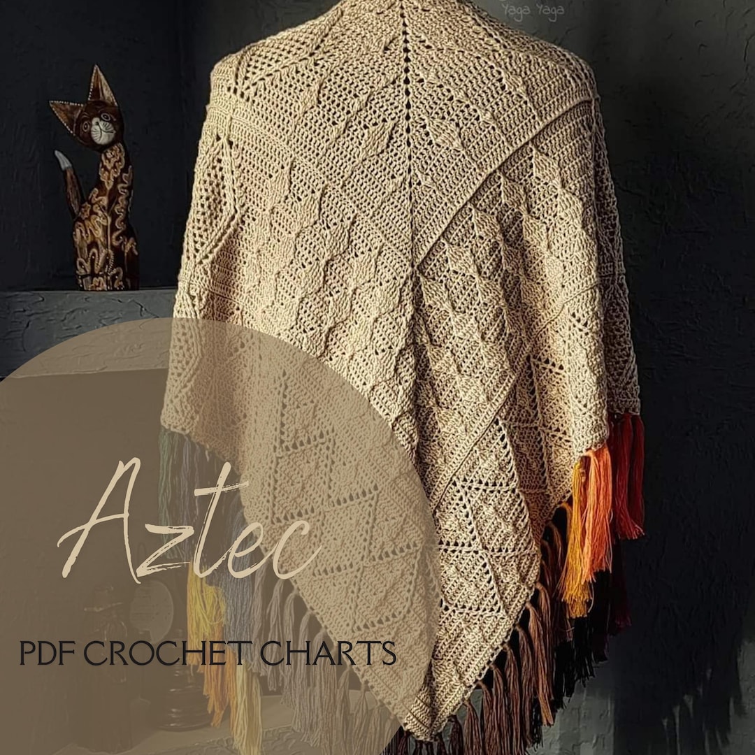 Aztec Shawl Crochet Chart - Etsy