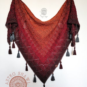 Aztec Shawl Crochet Chart - Etsy