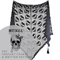 Lost Souls Skull Rectangular Stole Pattern - Etsy