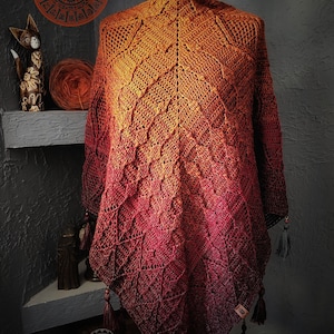 Aztec Shawl Crochet Chart - Etsy