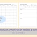 Appointment Notes and Record Printables Specialist Appointments Doctor ...