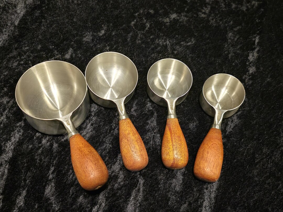 Mahogany Handled Measuring Cups - Etsy