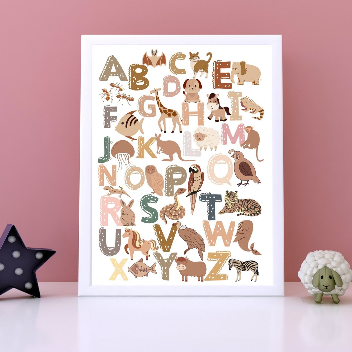 Alfabeto Poster Stampabile Wall Art ABC Poster Alfabeto Stampa - Etsy ...