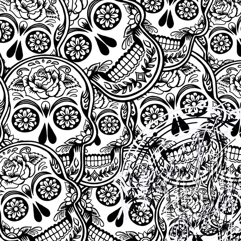 Sugar Skull Template - Etsy