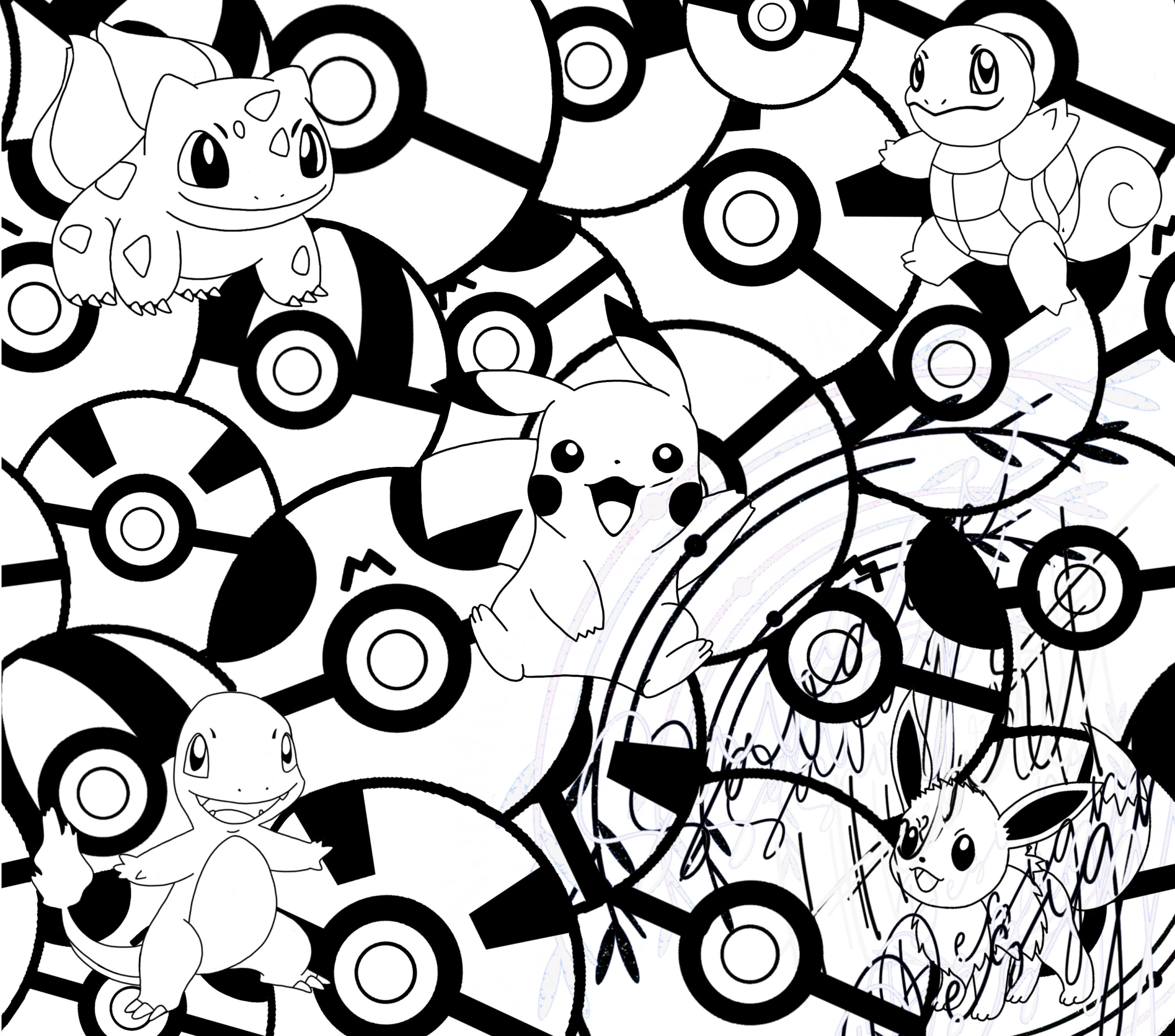 Seamless Pokémon Burst Tumbler Template - Etsy