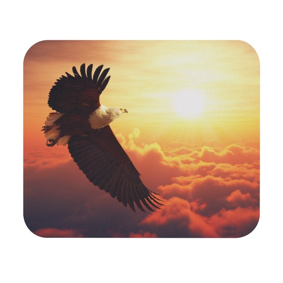 Flying Eagle Mouse Pad rectangle - Etsy