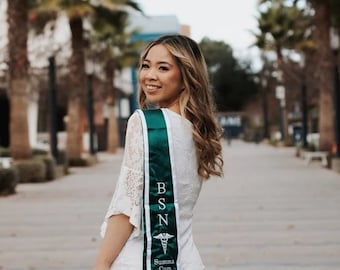 Custom Graduation Trimmed Stoles Sashes Design Decoration Silk Satin ...