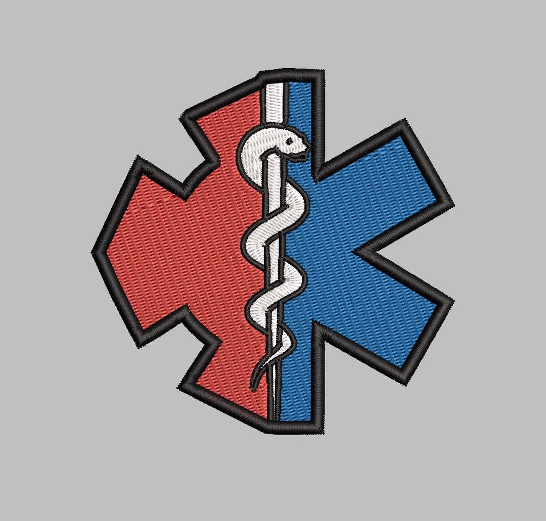 Fire EMS Shield Digitized Logo for Embroidery - Etsy