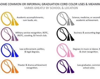 Teal Graduation Honor Cord - Etsy