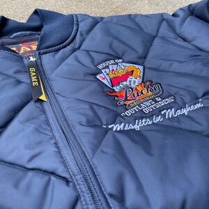 Firefighter Diamond Quilted Jackets Embroidered - Etsy
