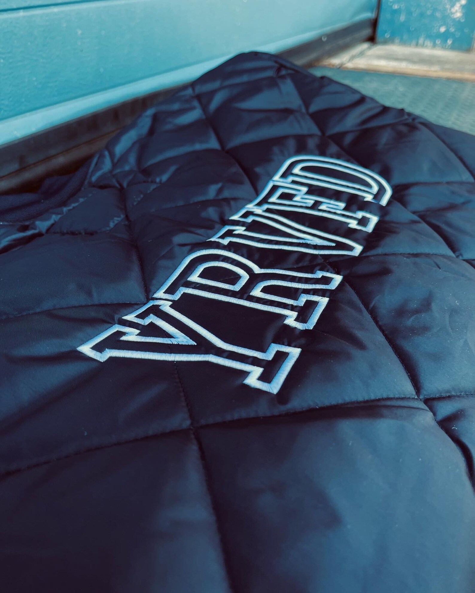 Firefighter Diamond Quilted Jackets Embroidered - Etsy